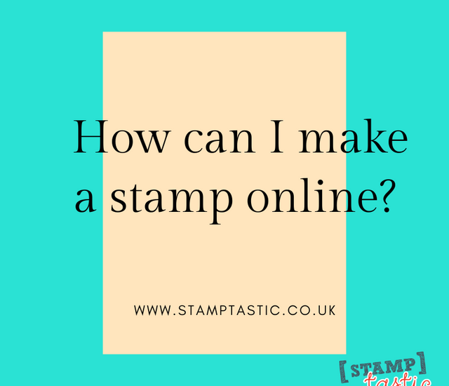 How can I make a stamp online?