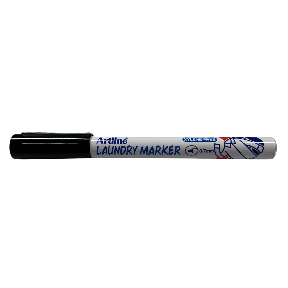 Black Permanent Fabric Laundry Marker Pen