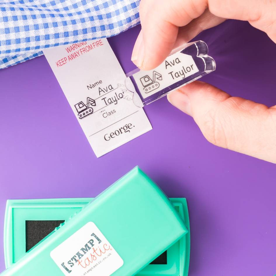 Personalised Name Stamp For School Clothes & Uniform Labels