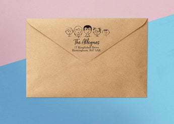 Novelty Family Portrait Stamp - Small