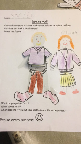 Starting School Free Resource: Learning To Get Dressed Independently