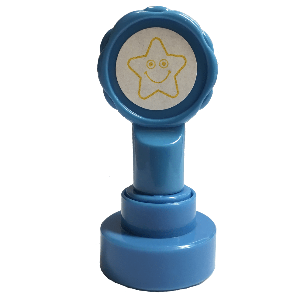 Smiley Gold Star Stamp