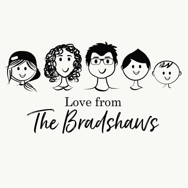 Novelty Family Portrait Stamp - Small